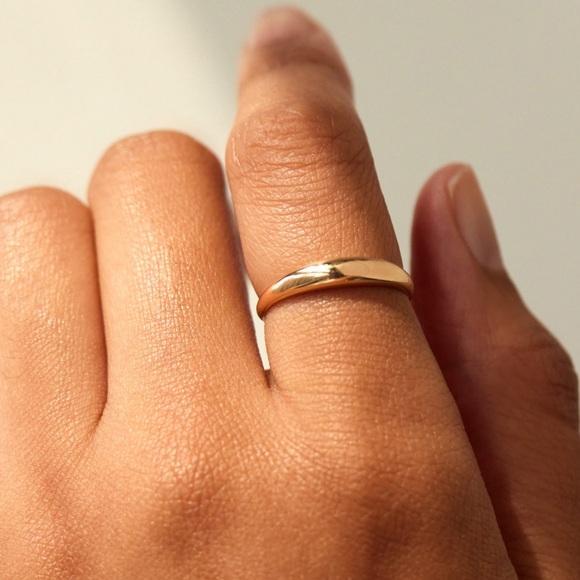 Catbird | Jewelry | Catbird Petite Coupe Dome Ring 4k Gold | Poshmark
